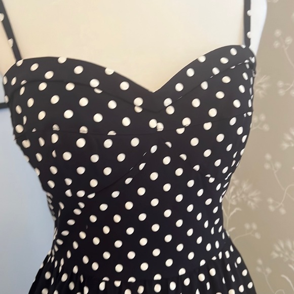 Stop Staring | Dresses | Stop Staring Navy And White Polka Dot Dress ...